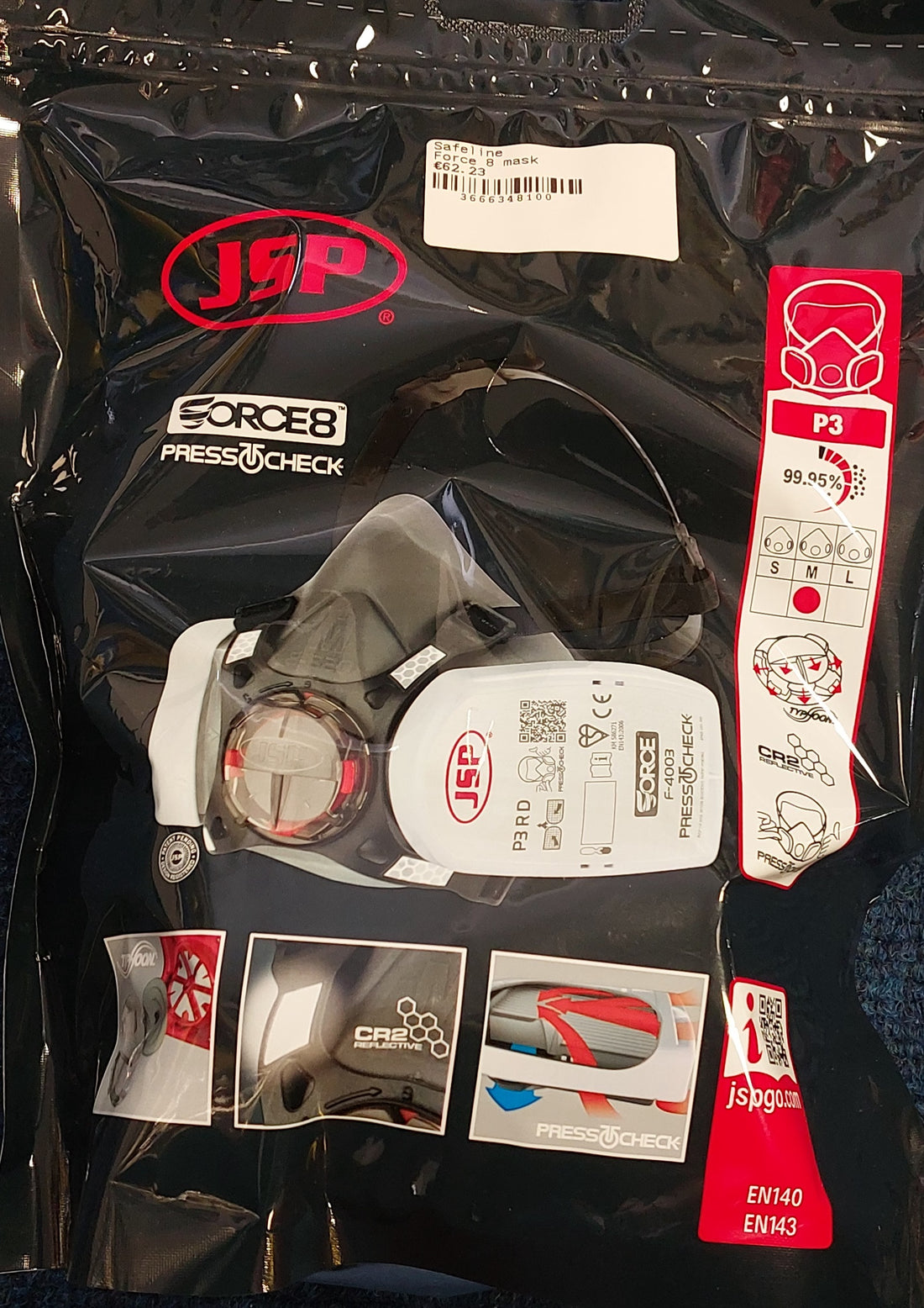 JSP FORCE 8 MASK – Parkwest Workwear Centre Crownhire Ltd